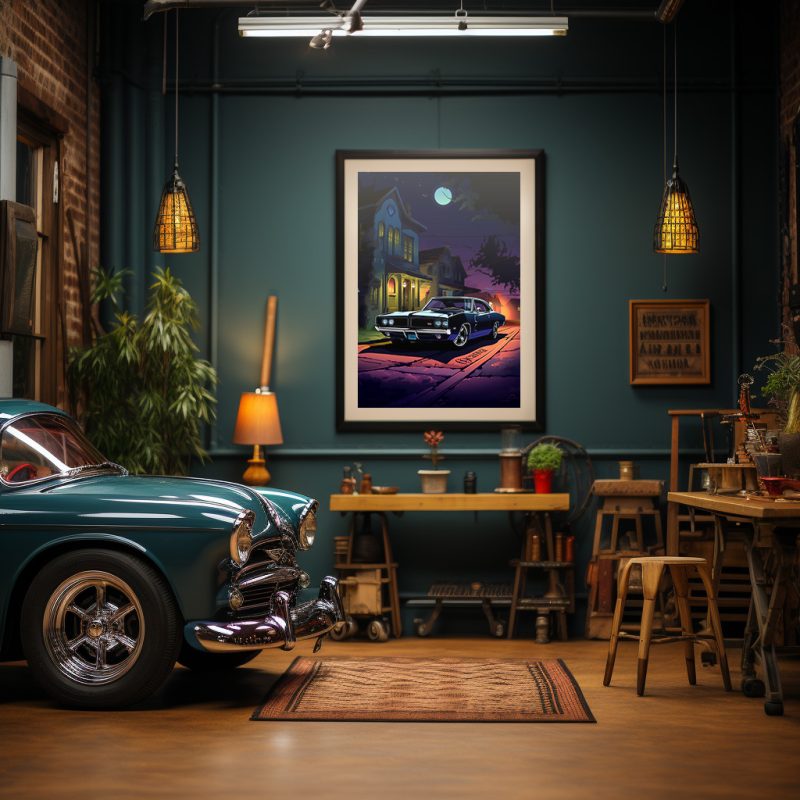 Dodge Charger - Garage wall art | 69CANVA online shop